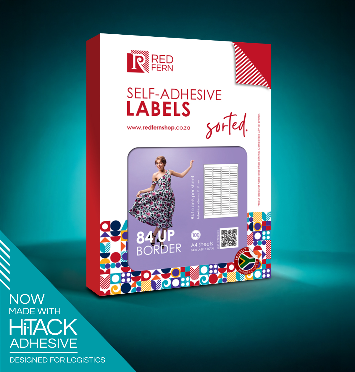 Bordered 84up A4 Self-Adhesive Labels - Redfern | South Afri