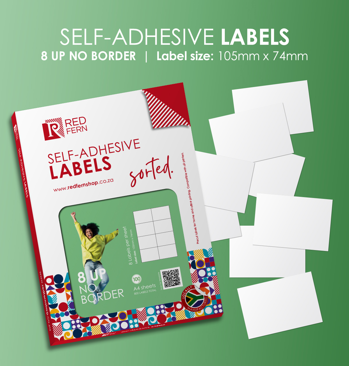 8up A4 Self-Adhesive Labels - Redfern | South Africa