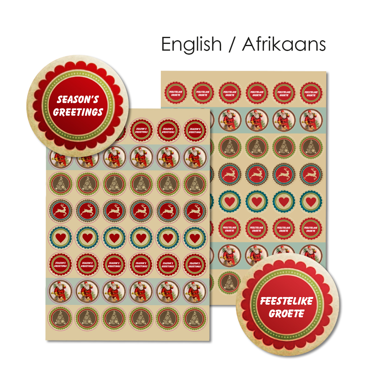 Seasons Greetings Stickers - Redfern | South Africa