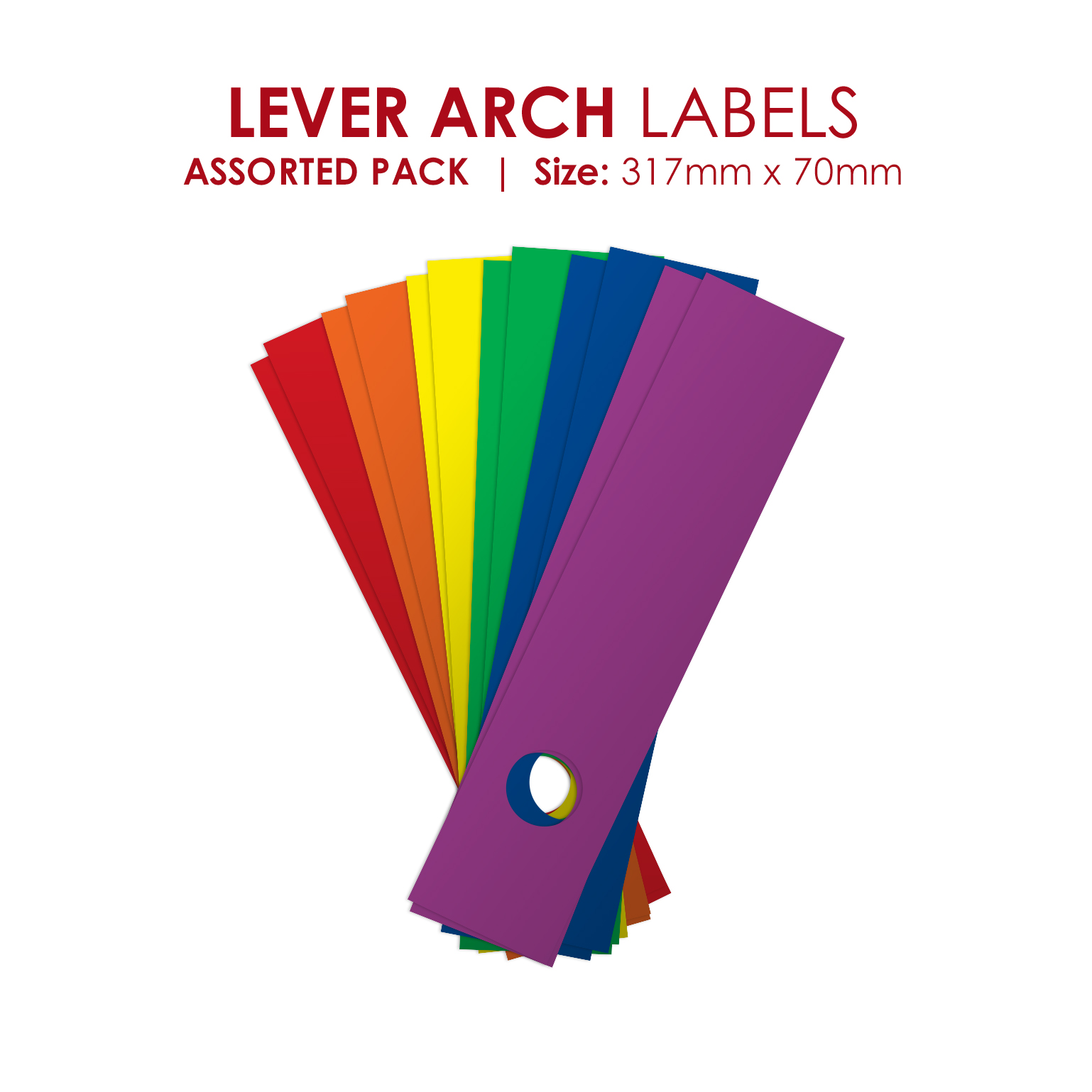 Lever Arch Labels (Assorted) - Redfern | South Africa